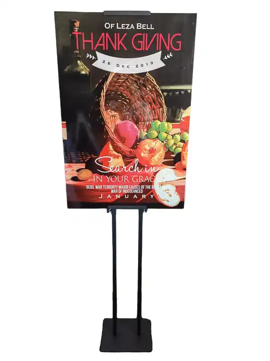 Double Sided Sign Board Stand-Ningbo Penglong Display Equipment Co.,Ltd